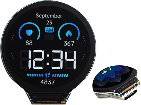 Esp32 S3 Development Board With 1 28inch Round Lcd Ips 240×240 Resolution 32 Bit Lx7