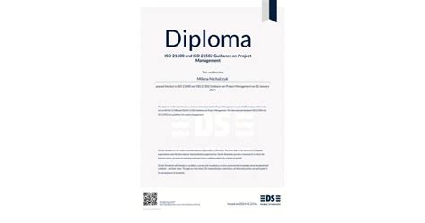 diploma for iso 21500 and iso 21502 guidance on project management