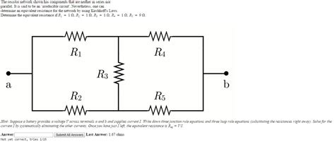 Solved The Resistor Network Shown Has Components That Are Chegg Com