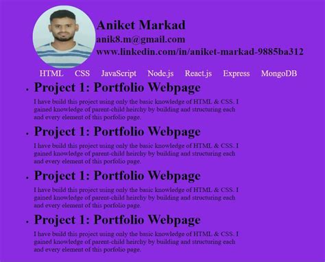 Aniket Markad on LinkedIn: #webdevelopment #portfolio #html #css #marshallingvoid #mayurtadekar