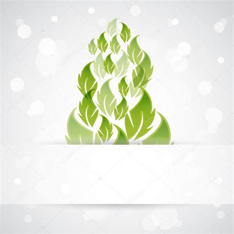 Green Leaf Presentation Stock Vector Image By ©bymandesigns 20998631