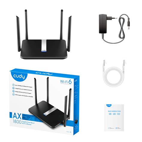 Cudy X6 Ax1800 Gigabit Dual Band Wifi 6 Router Rimedia