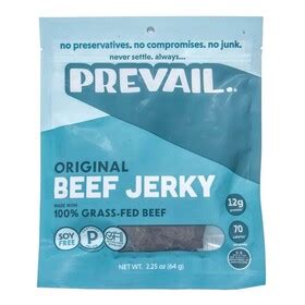 Prevail Beef Jerky Original 100 Grass Fed Wholesale Opentip