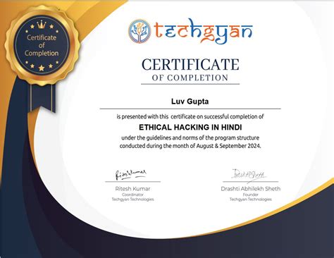Luv Gupta On Linkedin Ethicalhacking Cybersecurity Techgyan Certifiedethicalhacker