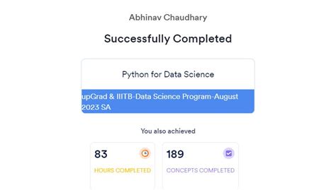 Abhinav Chaudhary On Linkedin Python Datascience Upgrad Iiitb
