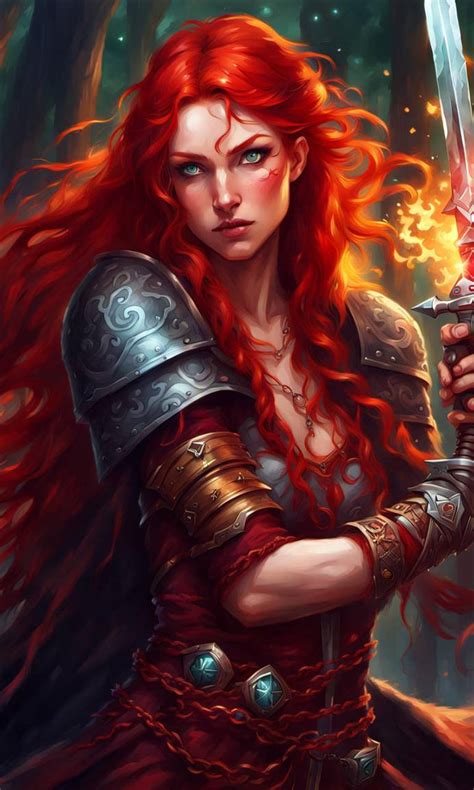 Redhead Fantasy Chains Sword 3 By Hillposse On Deviantart