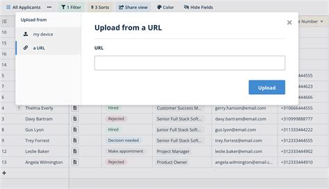 File Field Baserow