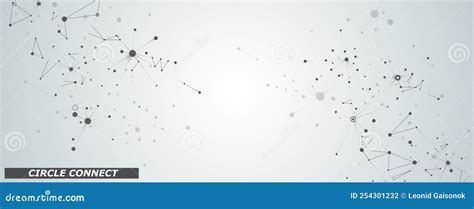 Geometric Node Polygon Connect Pattern Template Structure Space With Molecules Dots And Lines