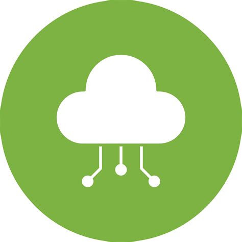 cloud data distribution icon vector image suitable for mobile apps