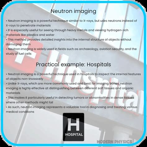 Neutron Imaging Precision Diagnosis And Safety In Medical Physics