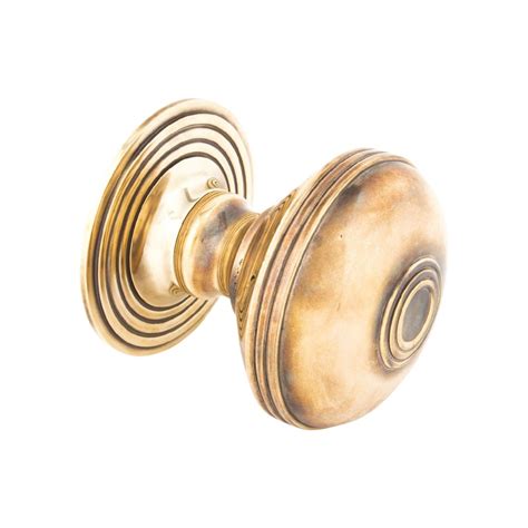 Pressbury Centre Door Knob In Aged Brass Knobs