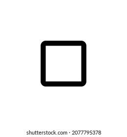 Check Box Outline Blank Icon Flat Stock Vector Royalty Free Shutterstock