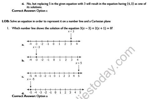 Cbse Class 9 Mathematics Linear Equations In Two Variables Worksheet Set B