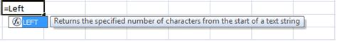 LEFT Function In Excel Formulas With Examples