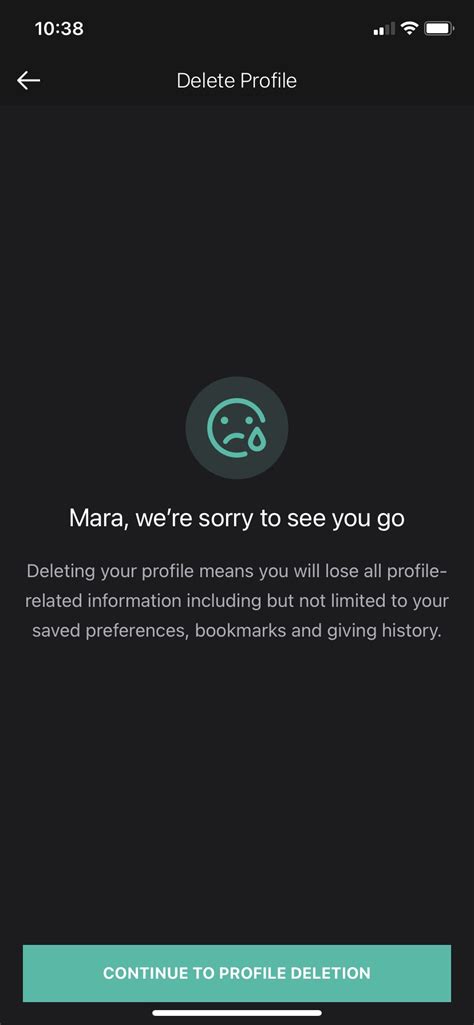 How To Delete Your App Profile
