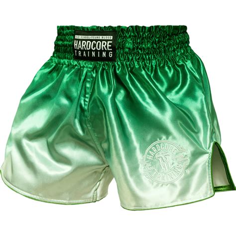 Тайские шорты Hardcore Training Gradient Green купить в Москве