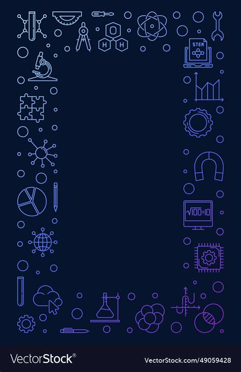 Science Technology Engineering Mathematics Vector Image