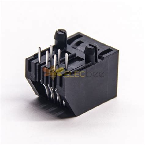 RJ Female Connector Without LED Ethernet Network P C Right Angled DIP