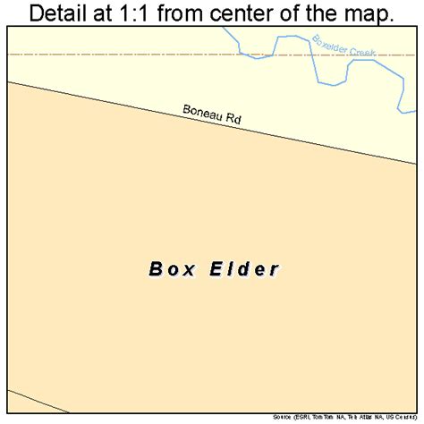 Box Elder Montana Street Map 3008725