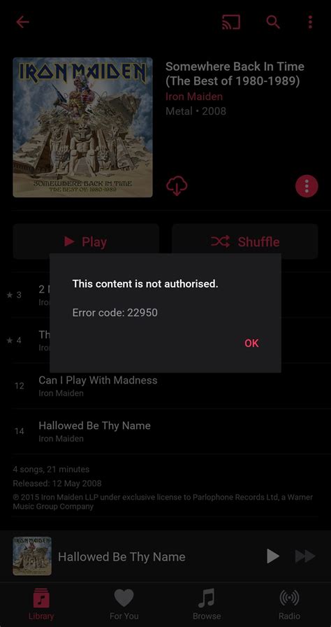 Apple Music Error Code Apple Community