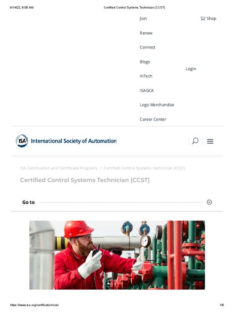 Certified Control Systems Technician Ccst Pdf Test Assessment Standardization