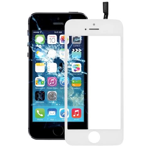 전면 Lcd 화면 베젤 프레임이있는 터치 패널 및 Iphone 5s 용 Oca 광학 투명 접착제 흰색