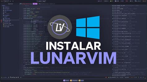 como instalar lunar vim en windows youtube