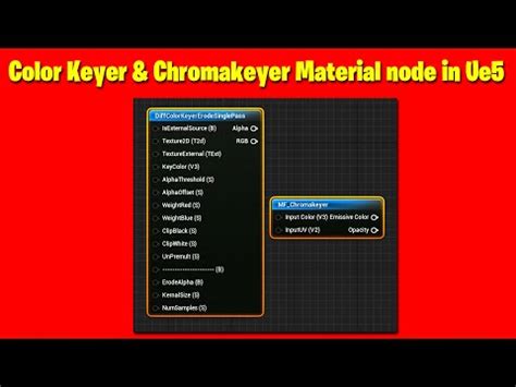 Color Keyer Chroma Keyer Material Node In UE Tutorial UE Material All Node Series YouTube