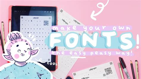 how to make your own fonts the easy way youtube