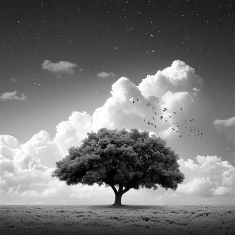 Premium Photo Black And White Tree