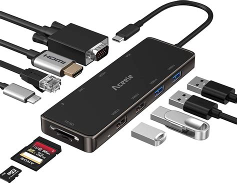 Aceele In Usb C Hub Multiport Adapter With Amazon Co Uk Electronics