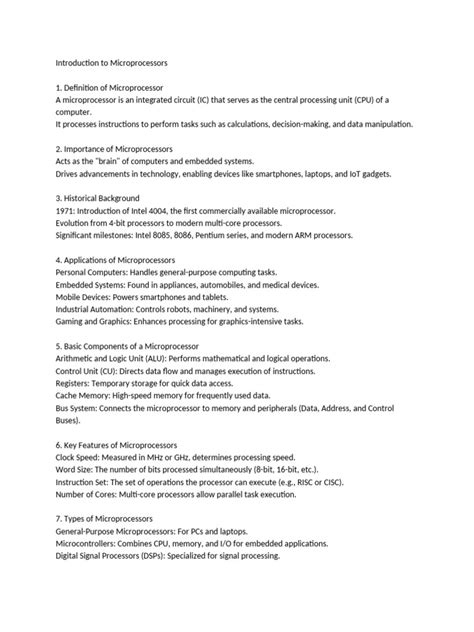 12 Pdf Central Processing Unit Microprocessor