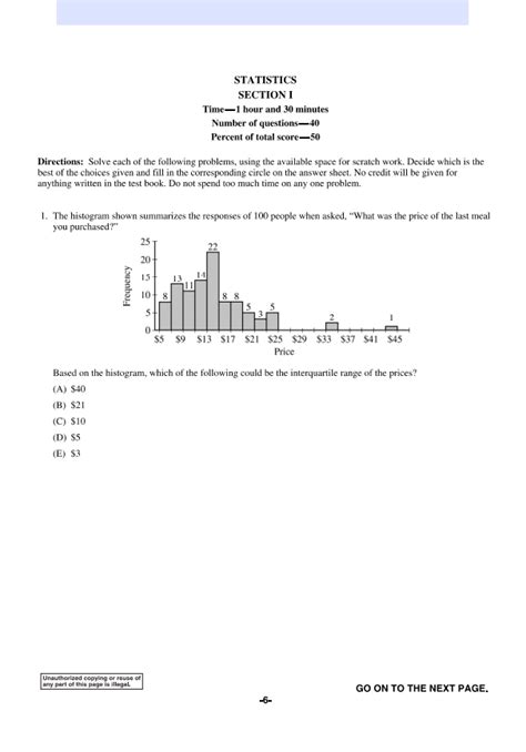 Official Ap Statistics 2018 Full Exam Ap Test With Mcq And Answers I Allsatpapers