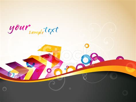 추상 파 배경 디자인 스톡 벡터 Freeimages