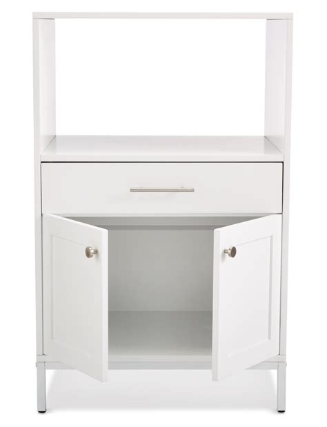 Canvas Lawson Console Microwave Stand White Canadian Tire