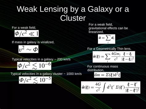 Probing Dark Matter With Weak Lensing And X Rays Ppt