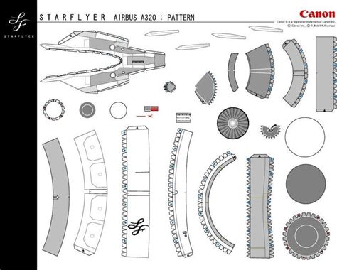 Papercraft Airbus A320 De Starflyer Pdf Airbus Vehicles Thing 1