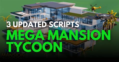 Updated Mega Mansion Tycoon Scripts Auto Buying And More