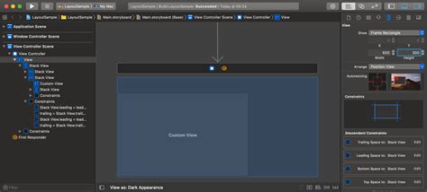 Stack Layout With Interface Builder Swift Sections Medium