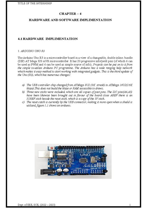 Heartbeat And Pulse Sensor Using Ardiuno 1 Chapter 4 Hardware And Software Implimentation 4