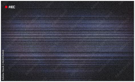 Retro Cctv Or Vhs Video White Noise Background Texture With Red Recording Indicator Vintage