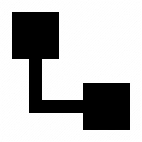 Programming Symbol Chart Line Block Hierarchy Linked Icon