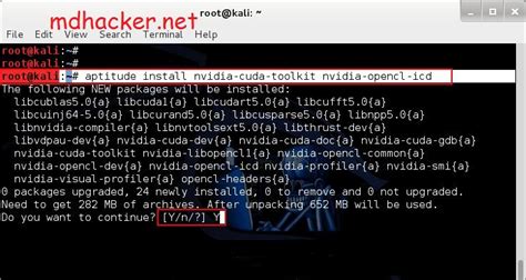 Install Nvidia Driver Kernel Module Cuda And Pyrit On Kali Linux Cuda