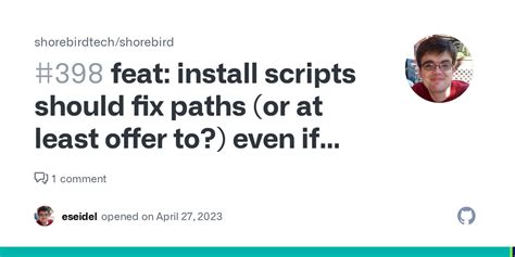 Feat Install Scripts Should Fix Paths Or At Least Offer To Even If