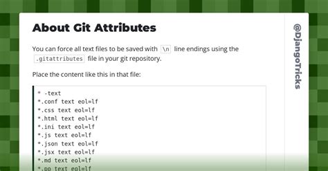 About Git Attributes Saulius Krasuckas
