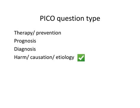 pico question