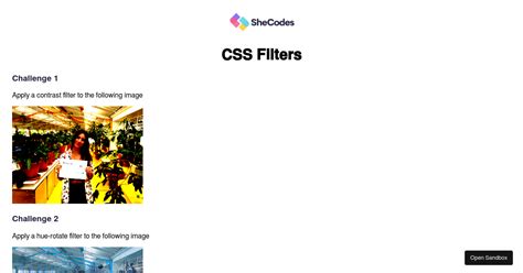 Css Filters Challenge Forked Codesandbox Css Filters Challenge Forked Codesandbox