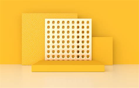 기하학적 모양의 3d 렌더링 스튜디오 바닥에 연단 제품 프레젠테이션을 위한 플랫폼 배경 모의 최소한의 디자인의 추상 조성 0명에 대한 스톡 사진 및 기타 이미지 Istock