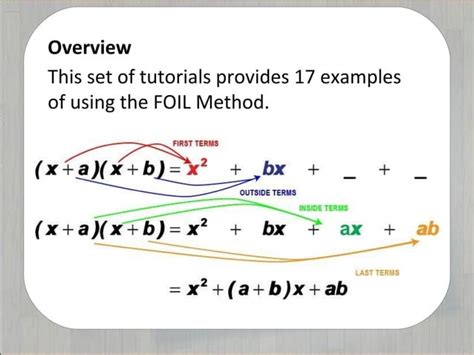 Tutorials The Foil Method Ppt