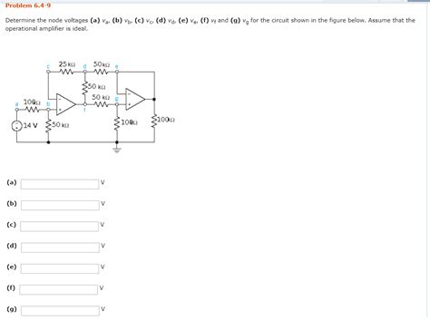 solved determine the node voltages a va b vb c vc